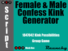 Second Life Marketplace - Female & Male Confess Kink Generator